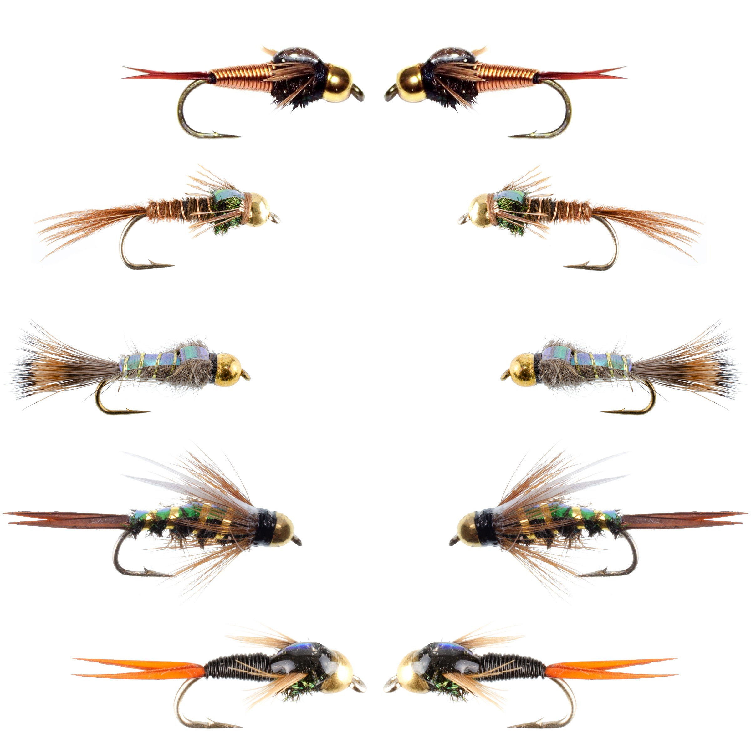 Basics Collection - Flash Back Tungsten Bead Head Nymph Assortment - 1