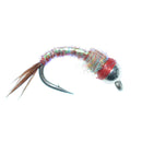 Bead Head Rainbow Warrior Nymph Fly Fishing Flies One Dozen Hook Size